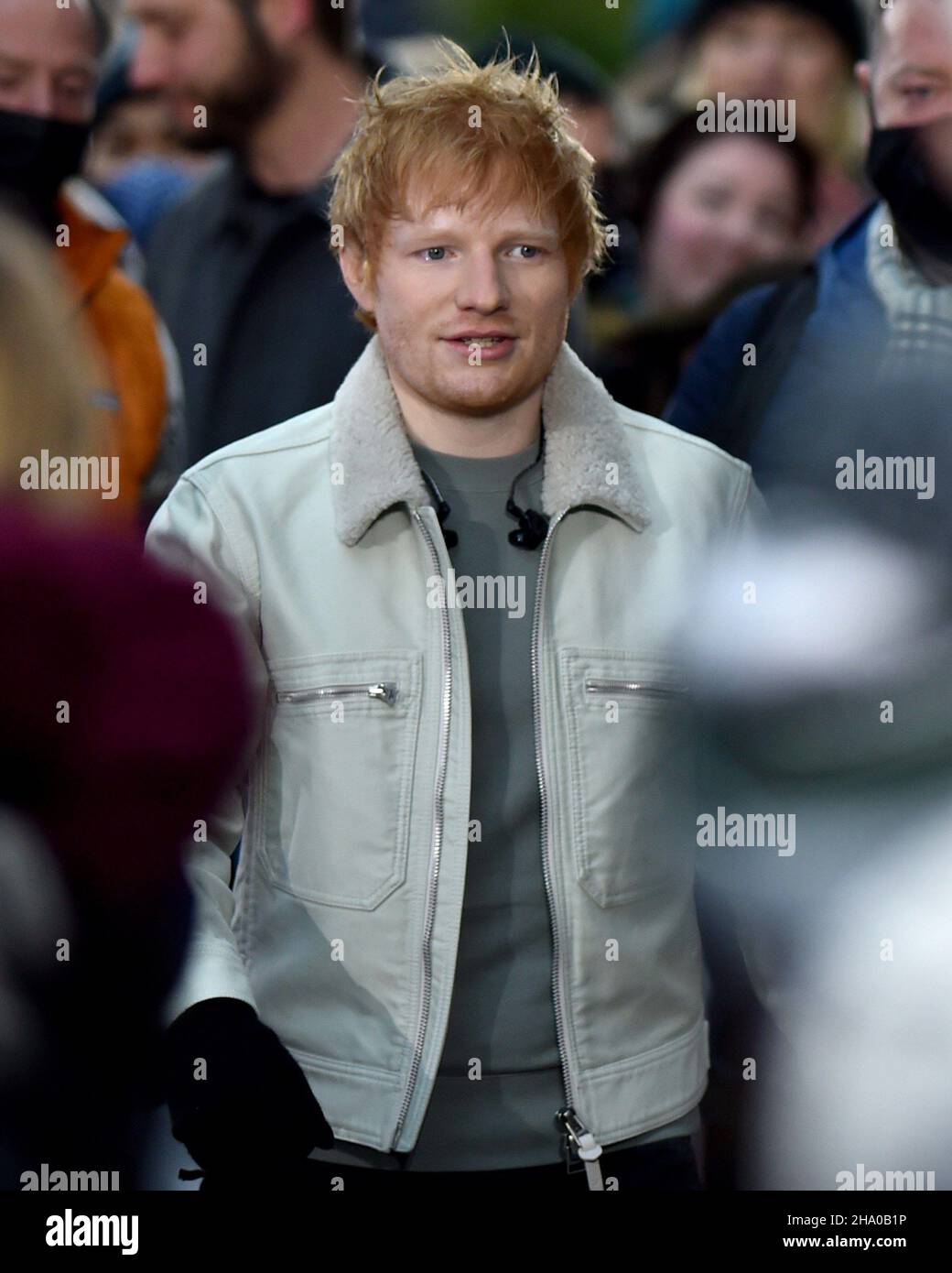 New York, NY, USA. 9th Dec, 2021. Ed Sheeran on stage for NBC Today ...