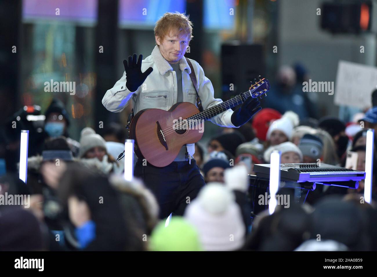 New York, NY, USA. 9th Dec, 2021. Ed Sheeran on stage for NBC Today ...
