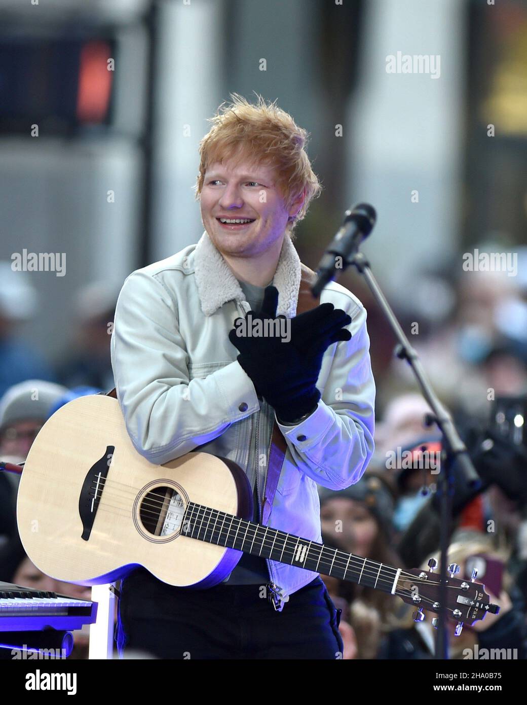 New York, NY, USA. 9th Dec, 2021. Ed Sheeran on stage for NBC Today ...