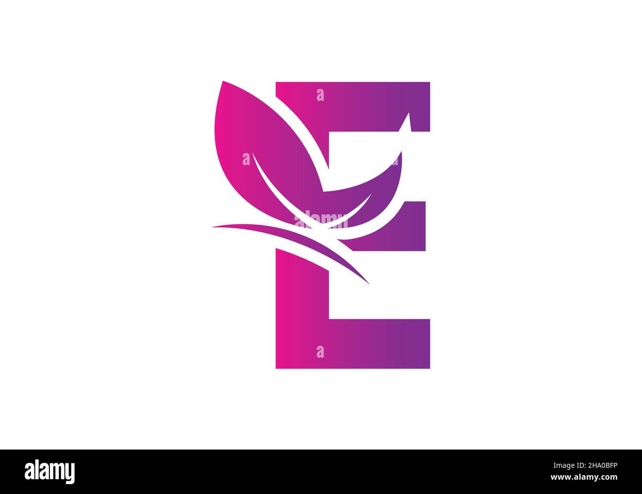 this is a creative letter E add butterfly icon design Stock Vector ...