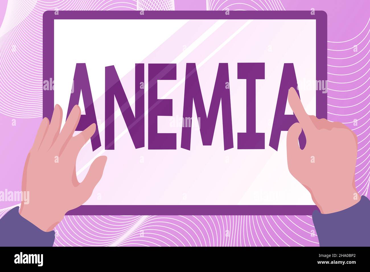 Text sign showing Anemia. Business overview condition where there ...
