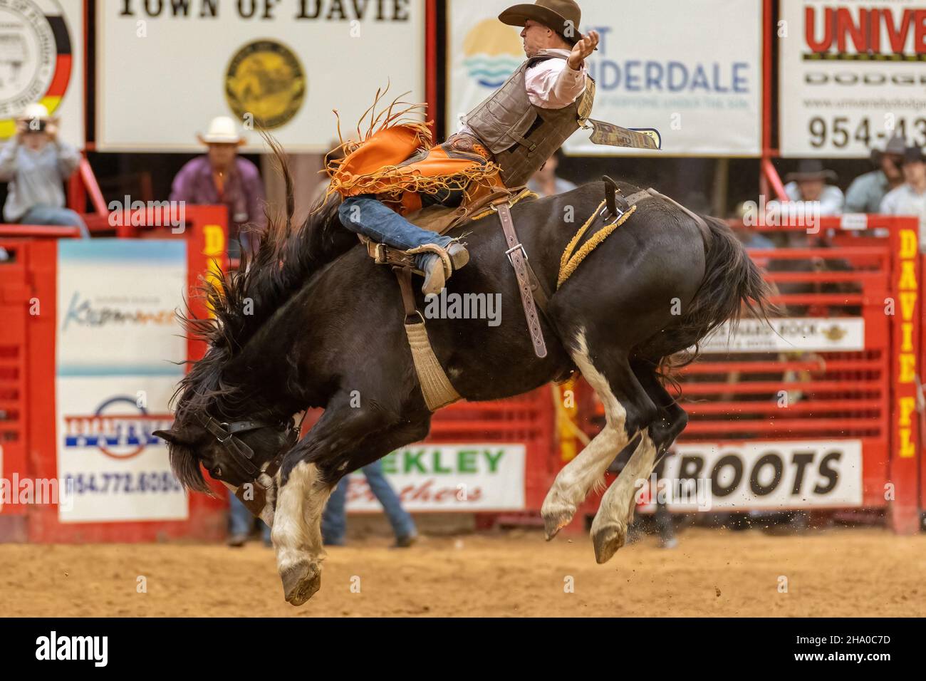 Saddle bronc riding hi-res stock photography and images - Alamy