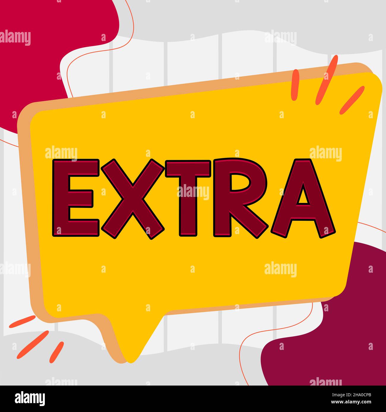 Inspiration showing sign Extra. Business concept Added to existing or ...