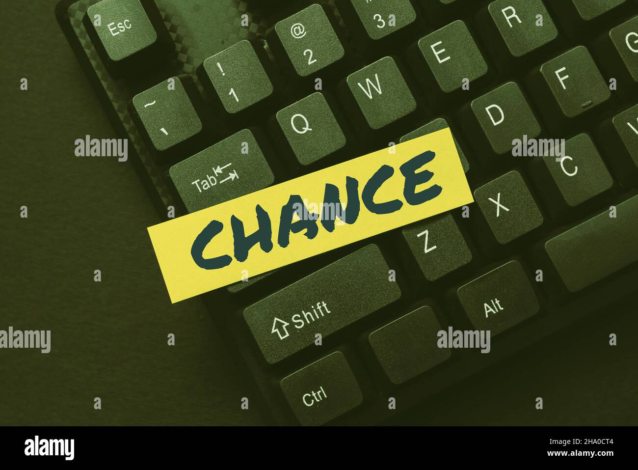 Hand writing sign Chance. Business idea another opportunity to achieve ...