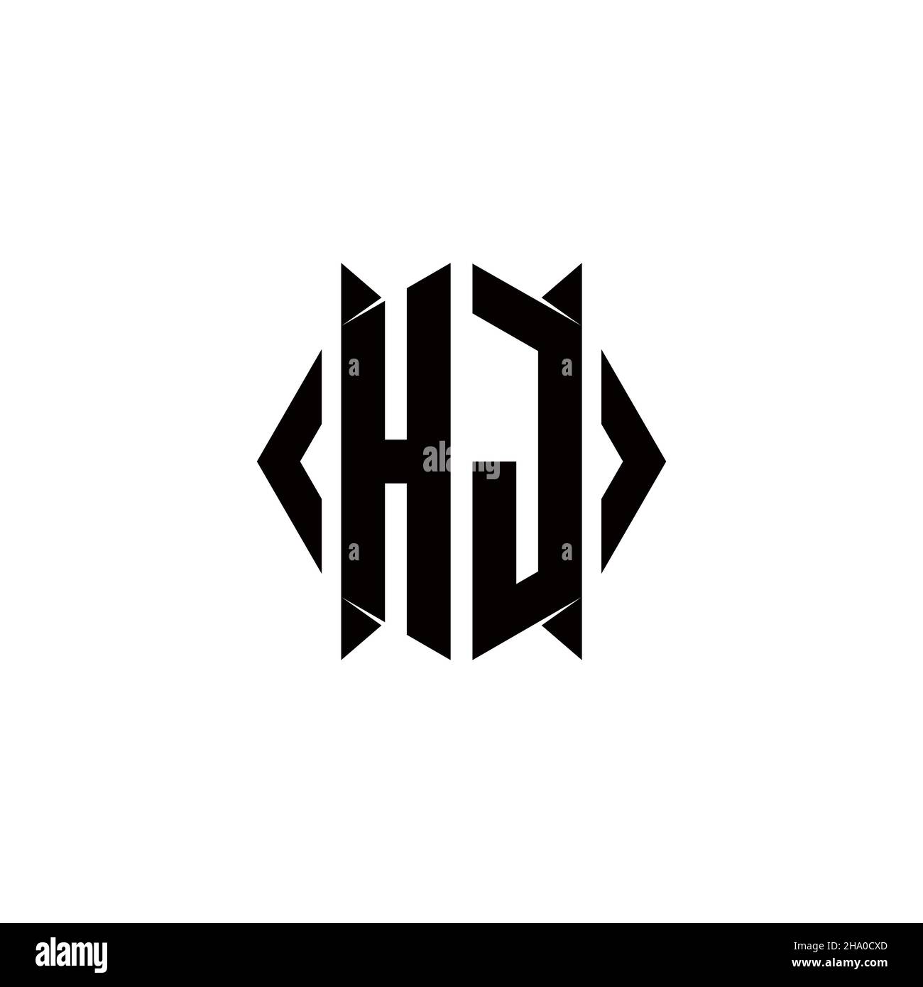 Letter hj vector vectors hi-res stock photography and images - Alamy