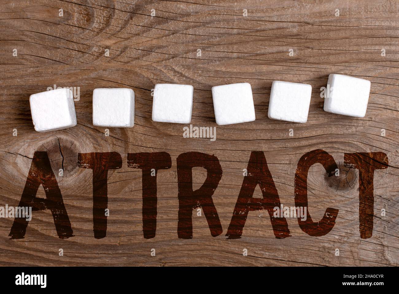 Conceptual caption Attract. Concept meaning to draw by a physical force ...