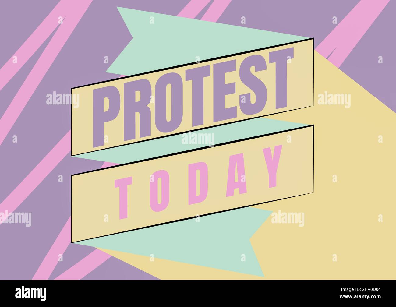 Hand writing sign Protest. Business approach An action expressing ...