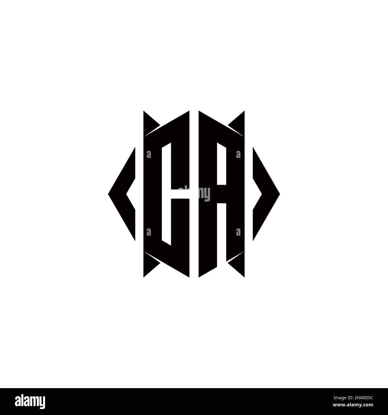 CA Logo monogram with shield shape designs template vector icon modern ...