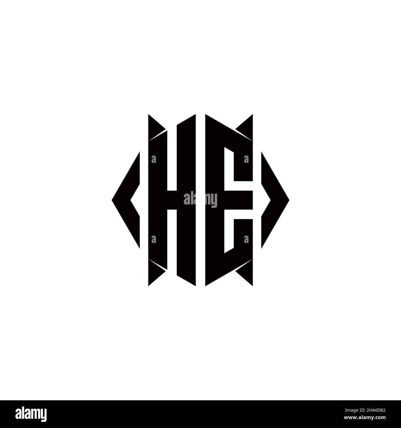 Letter e shield logo hi-res stock photography and images - Alamy