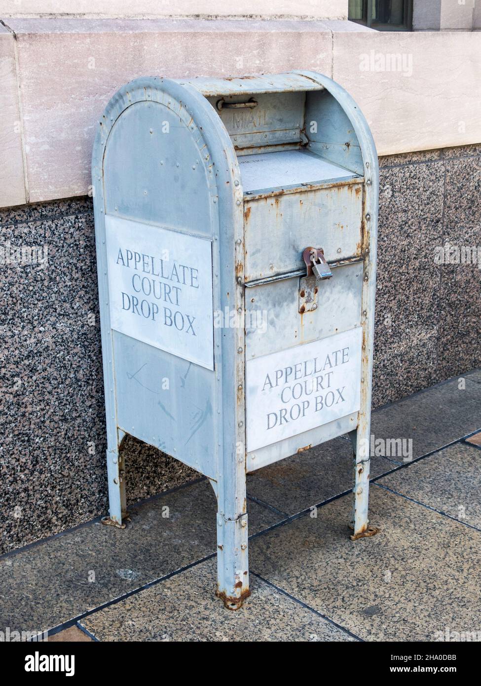 Drop box for Court Stock Photo - Alamy