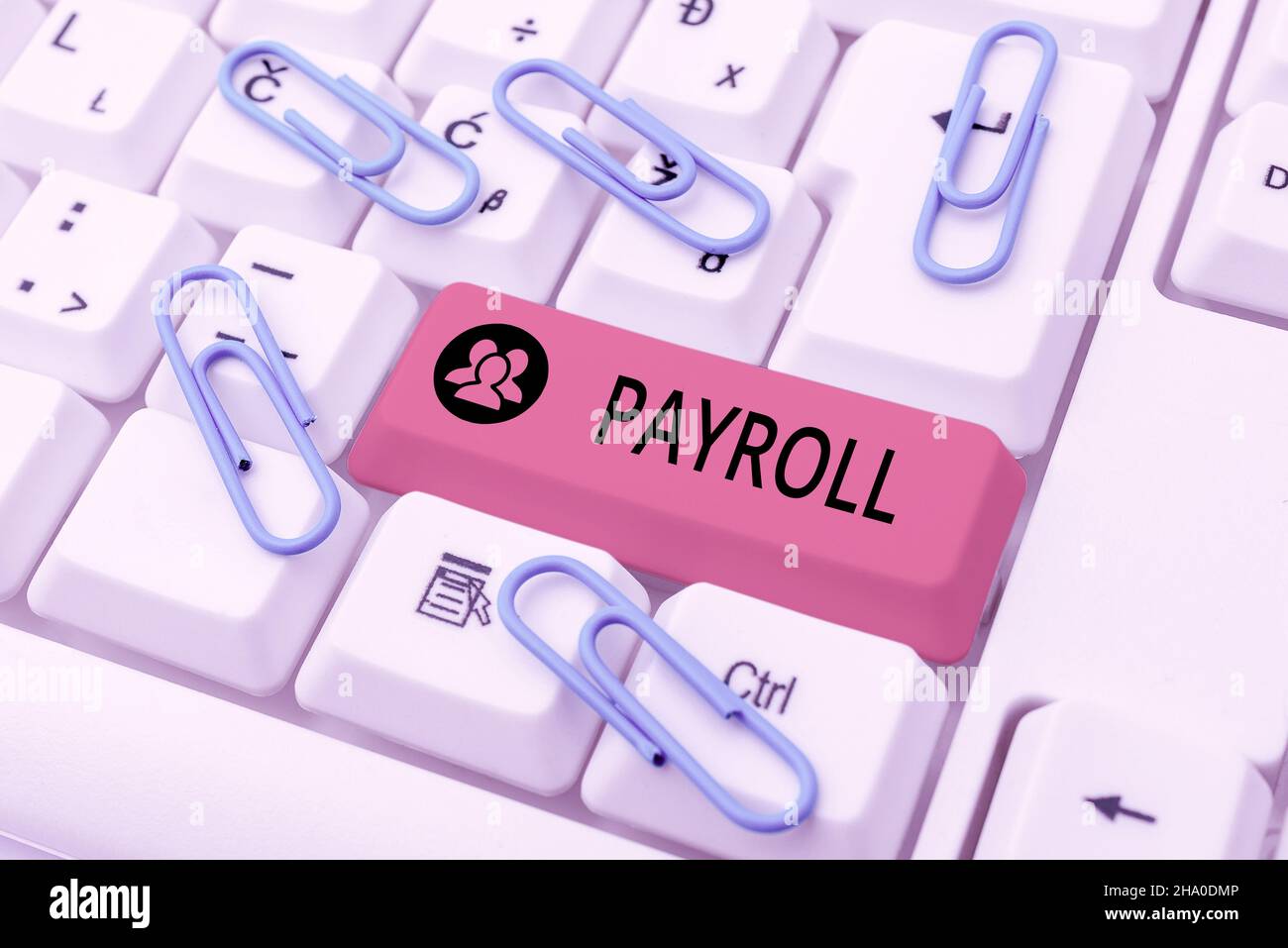 Writing displaying text Payroll. Word for Total amount of money company ...