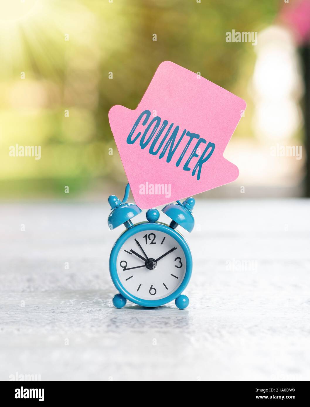 Handwriting text Counter. Business overview a surface used for making ...