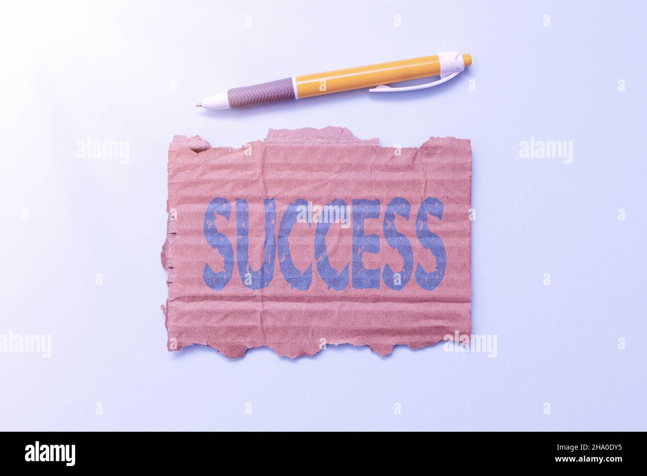 Hand writing sign Success. Conceptual photo accomplishment aim purpose ...