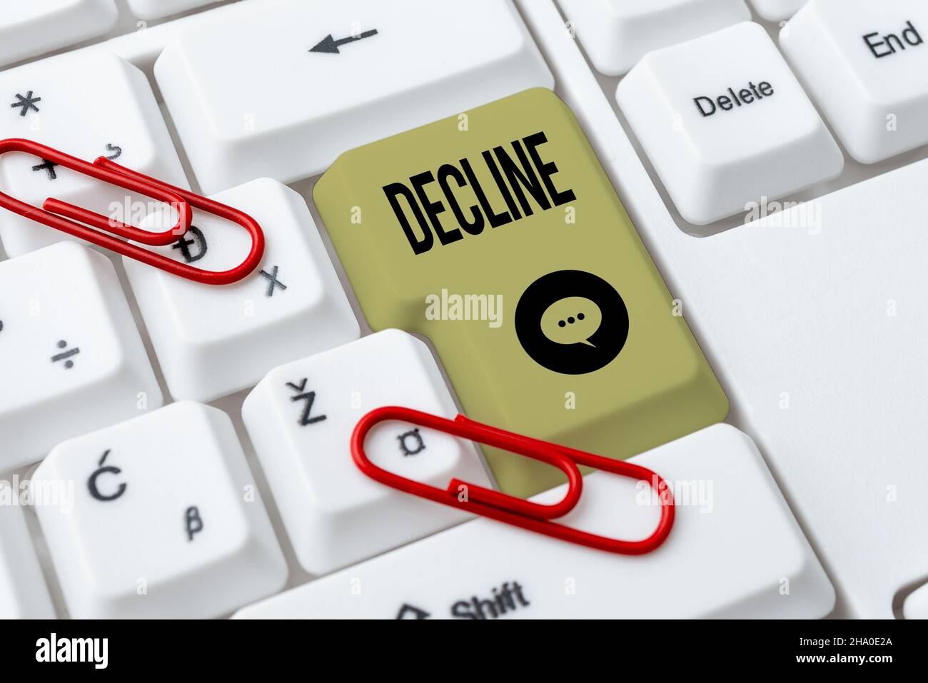 Conceptual caption decline business hi-res stock photography and images ...