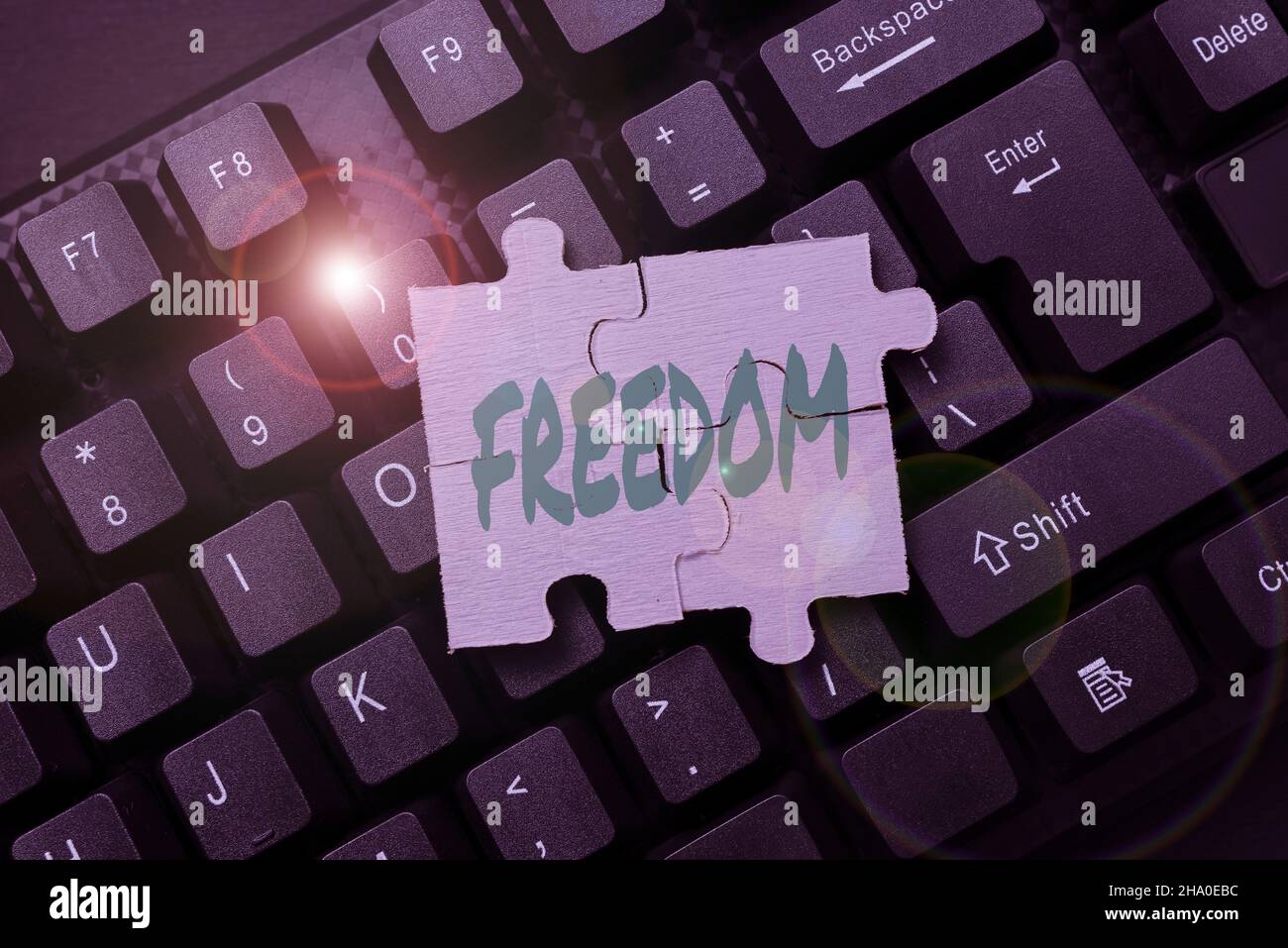 Conceptual display Freedom. Concept meaning liberty rather than in ...