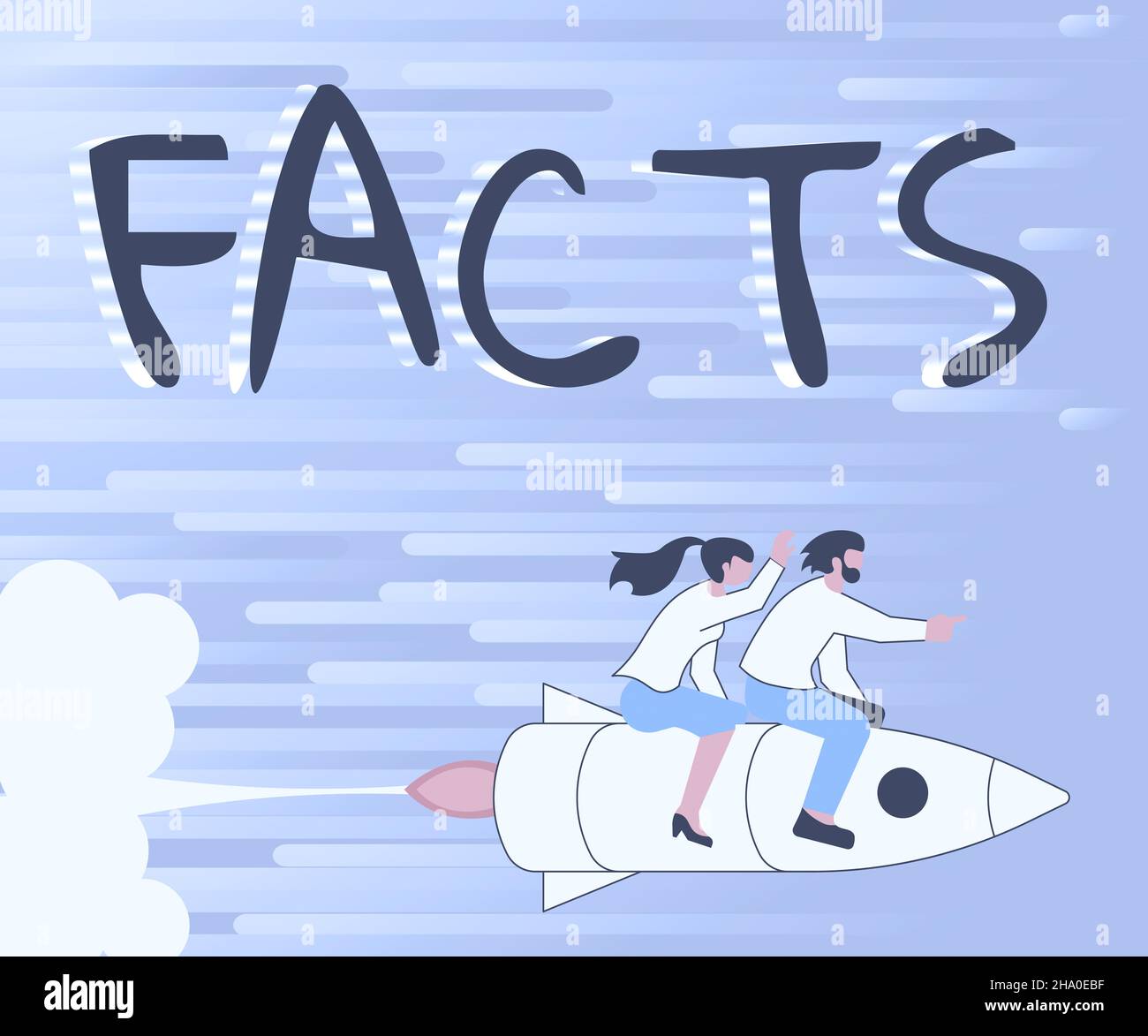 Hand writing sign Facts. Business idea information used as evidence or ...