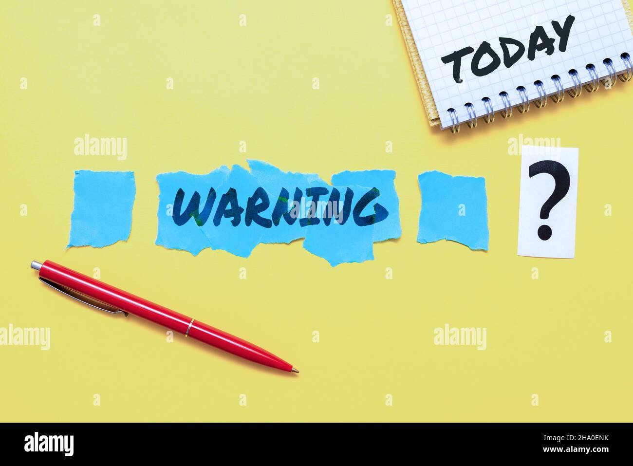 Inspiration showing sign Warning. Conceptual photo Advice Sign for ...