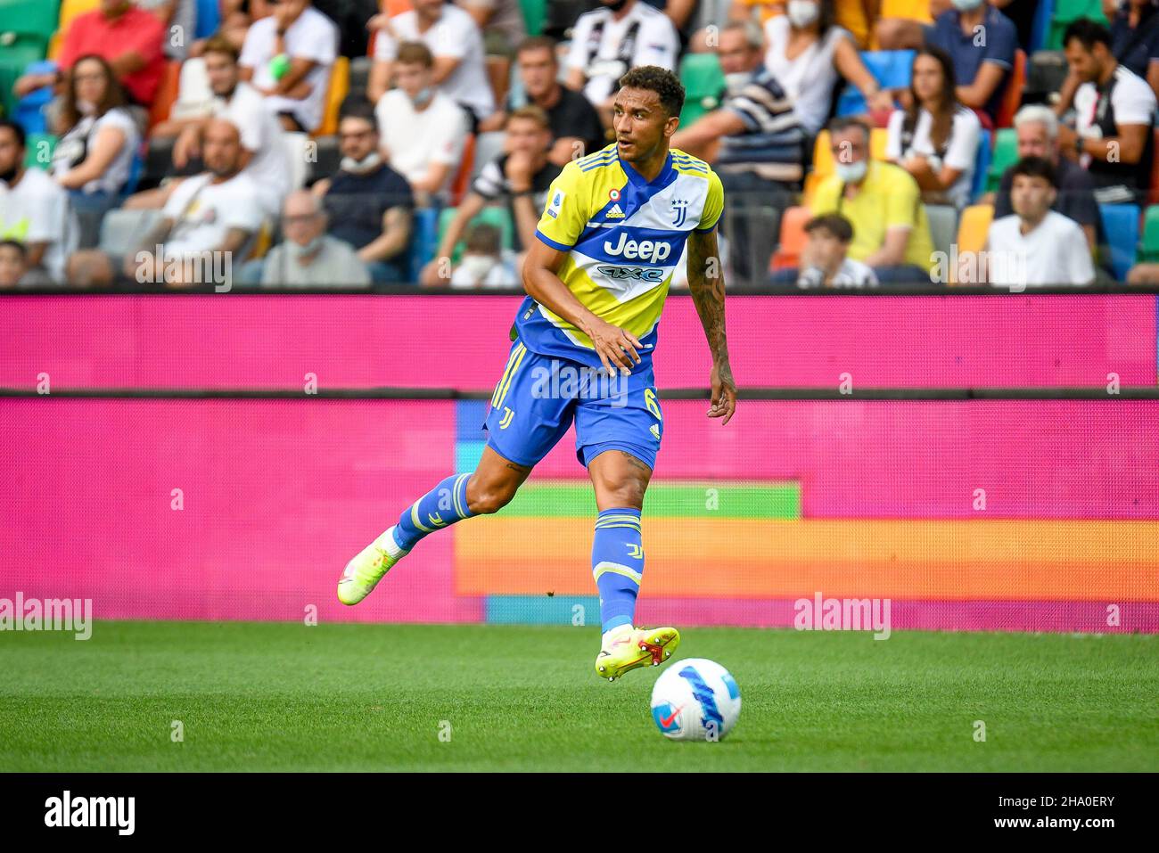Udine, Italy. 22nd Aug, 2021. Danilo (Juventus) portrait in action ...