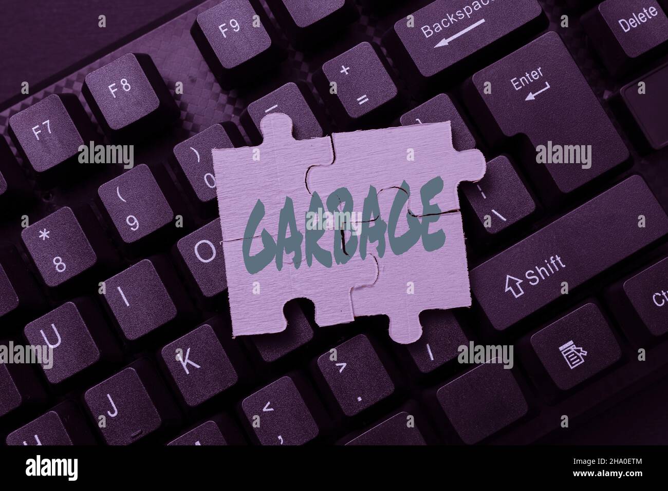 Writing displaying text Garbage. Business approach waste material or ...