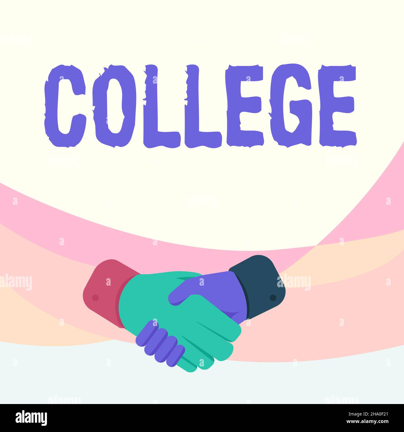 Text caption presenting College. Conceptual photo educational ...