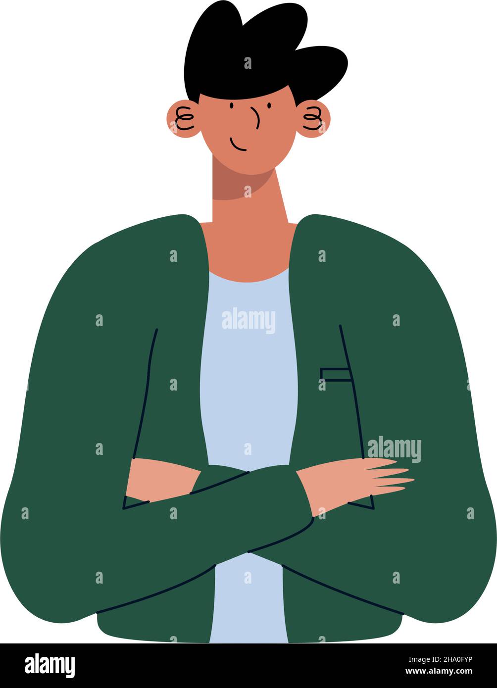 Folded jacket Stock Vector Images - Alamy