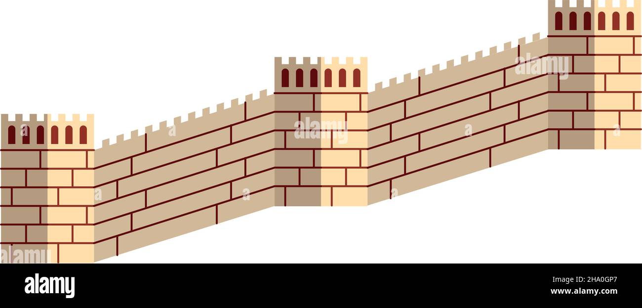 chinese wall landmark culture icon Stock Vector Image & Art - Alamy
