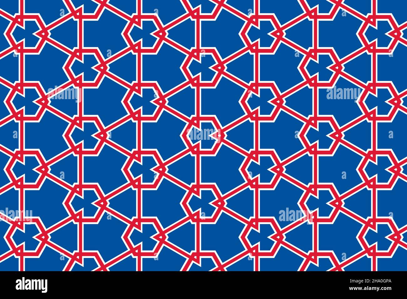 Geometric pattern in the colors of the national flag of Iceland. The ...