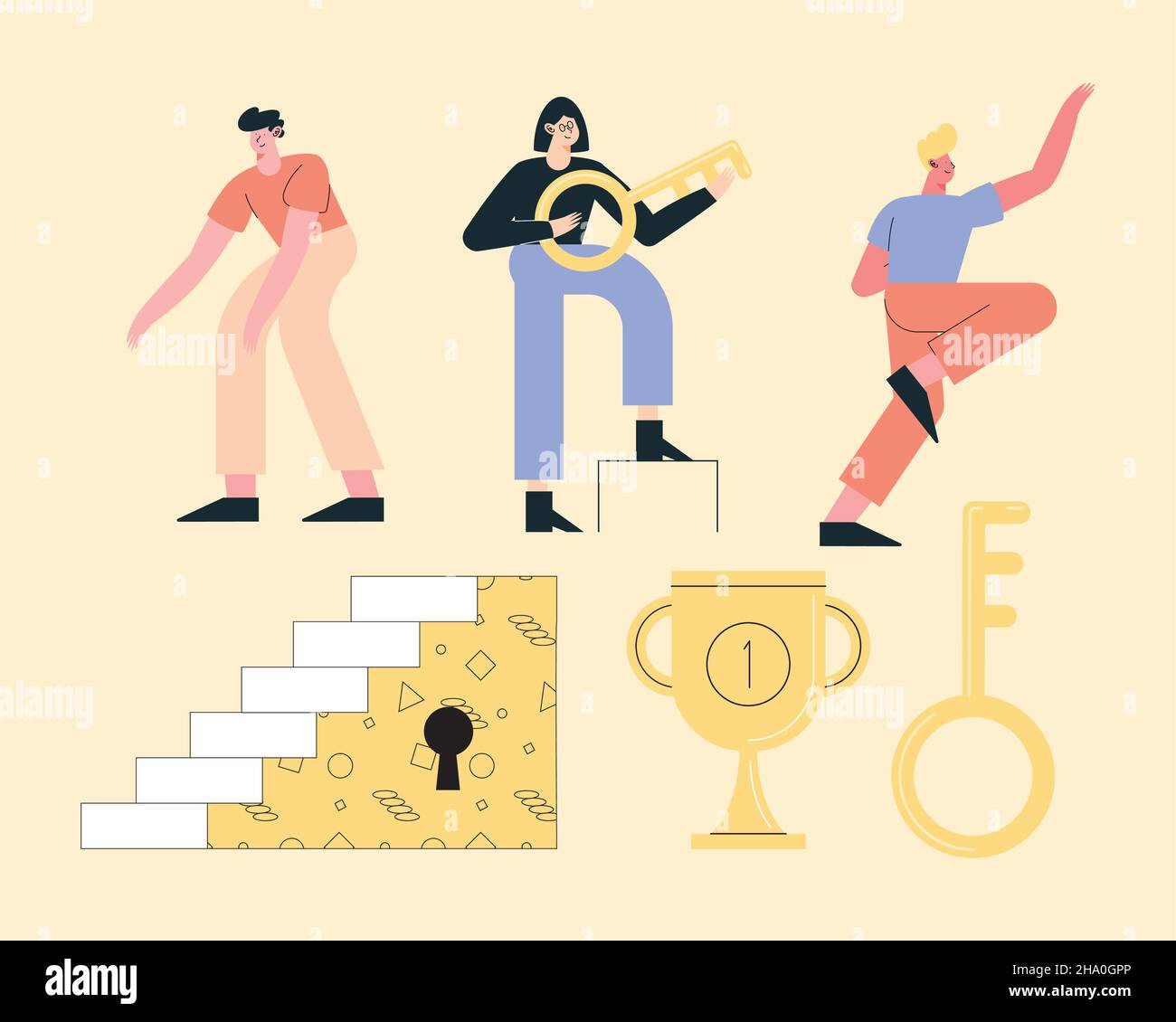 support people characters and icons Stock Vector Image & Art - Alamy