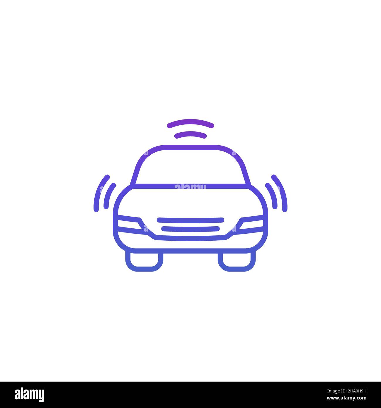 Advanced driver-assistance system line icon Stock Vector Image & Art ...