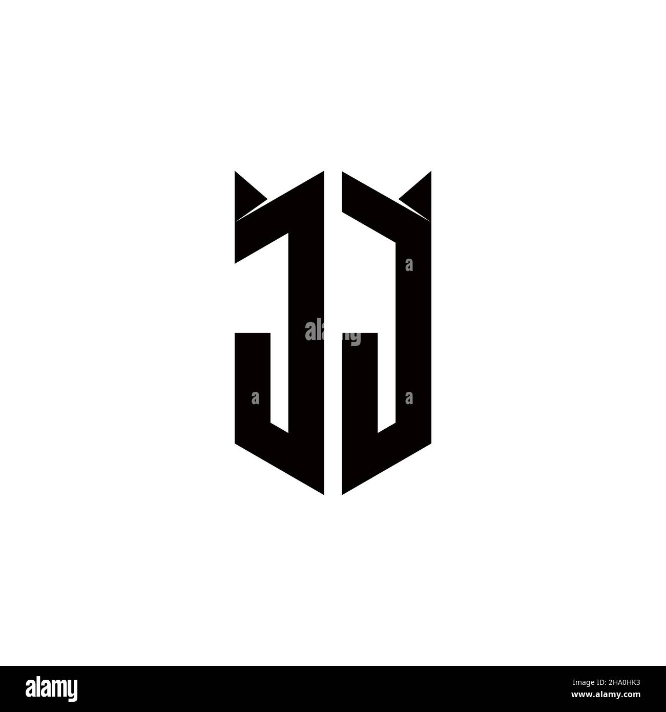 JJ Logo monogram with shield shape designs template vector icon modern Stock Vector Image & Art ...