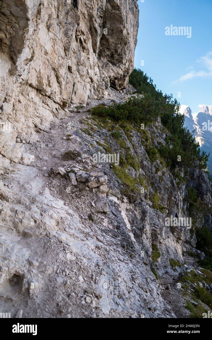 Monte Piano Via Ferrata, Toblach, South Tyrol, Italy Stock Photo - Alamy