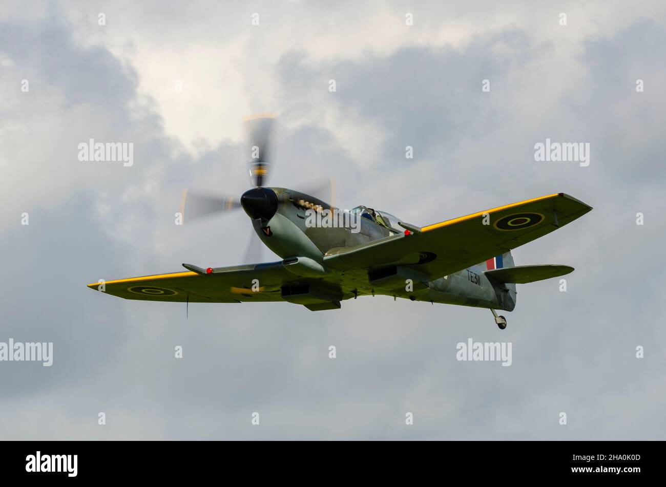 Second World War Vickers Supermarine Spitfire of RAF Battle of Britain ...