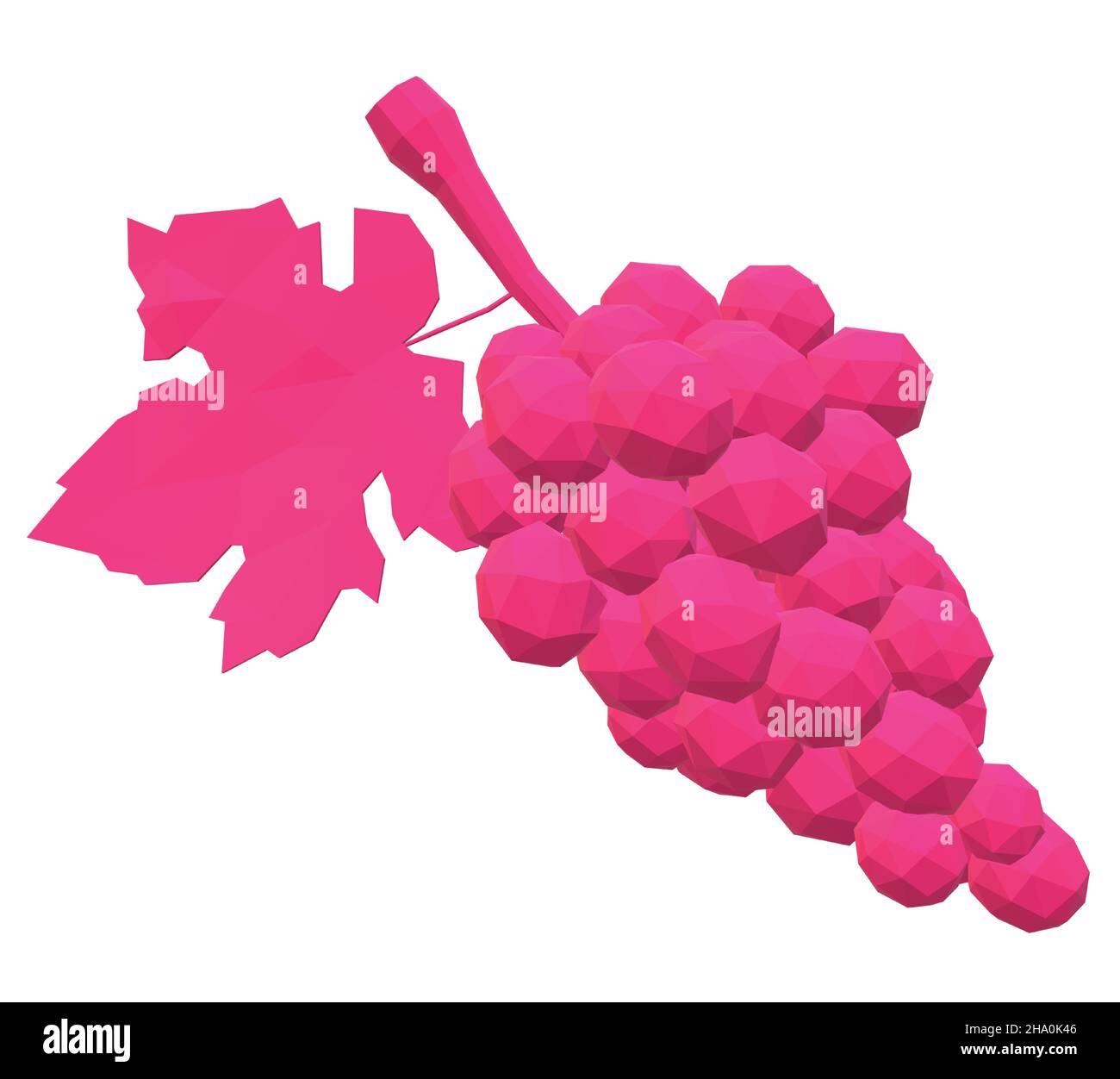 Solid Pink Bunch of Grapes Decoration Figurine Stock Vector Image & Art ...