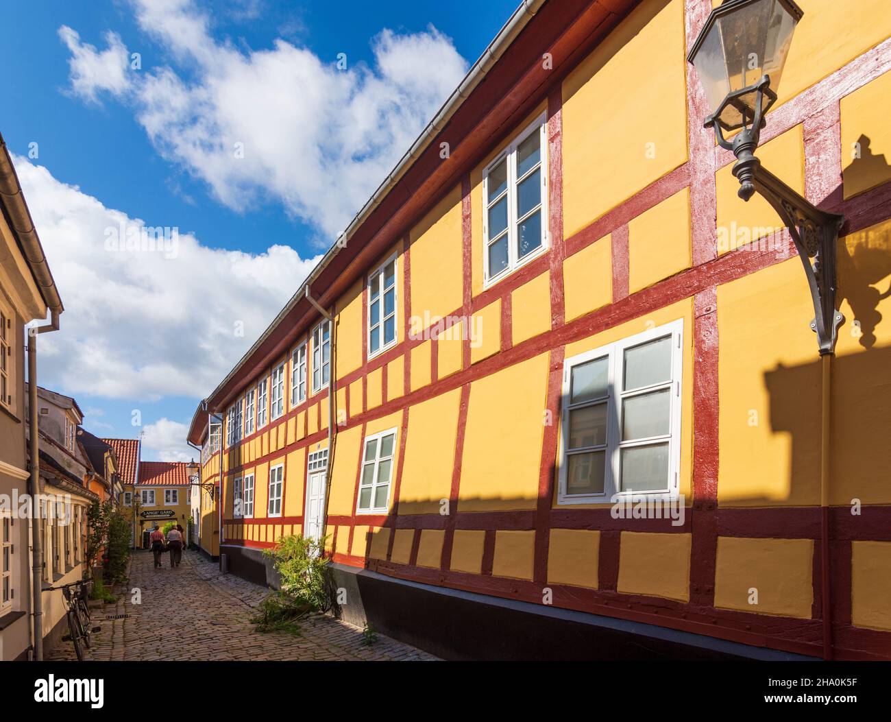 Aalborg: alley Hjelmerstald, in Aalborg, Jylland, Jutland, Denmark ...
