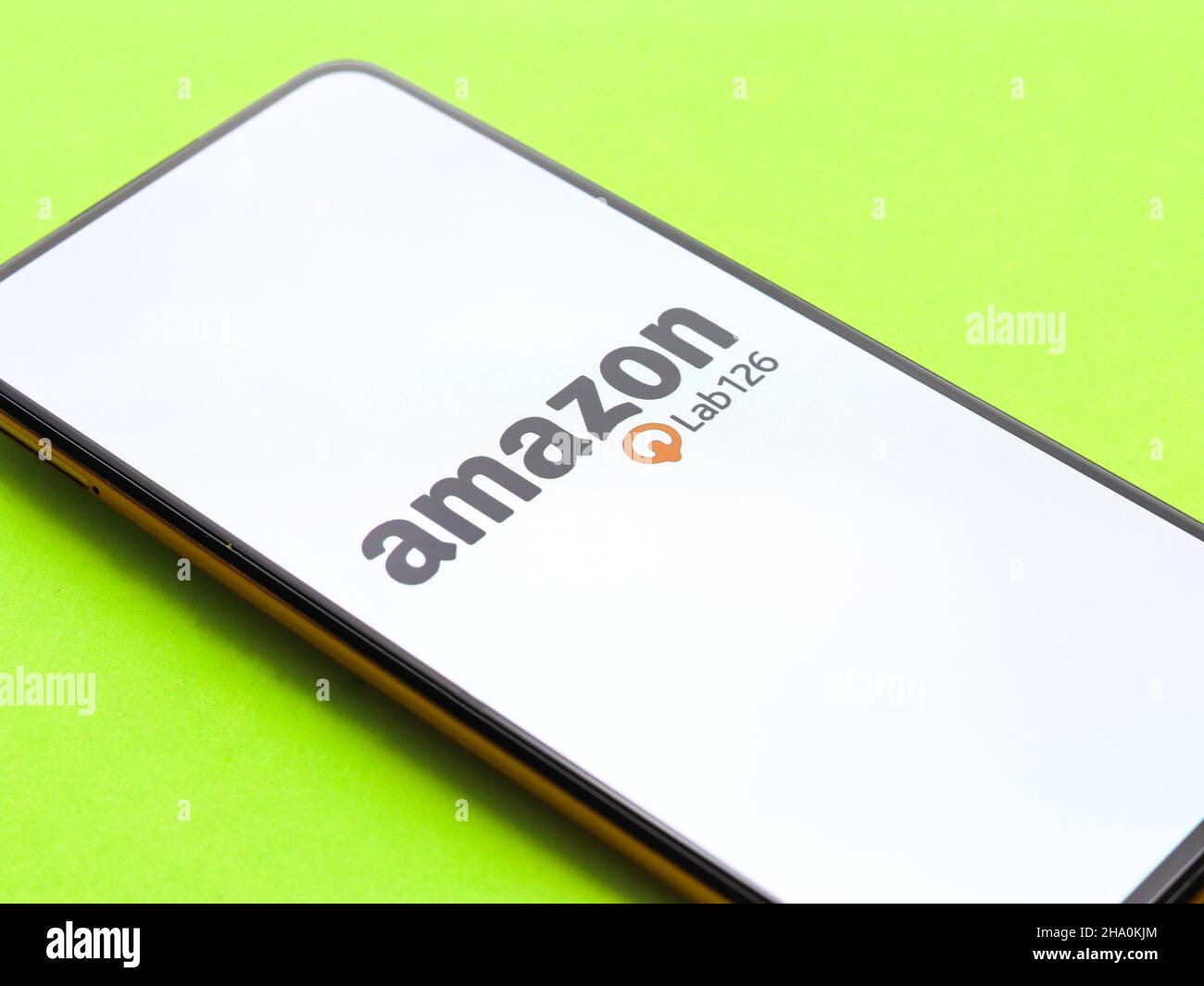 West Bangal, India - December 05, 2021 : Amazon Lab126 logo on phone ...