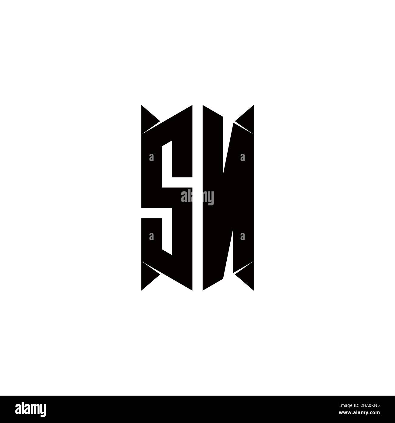 Letter sn logo hi-res stock photography and images - Alamy