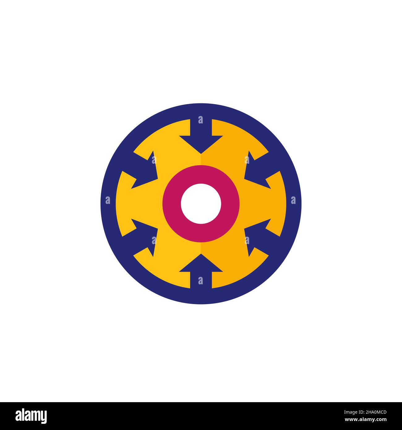 specific focus icon on white, round vector Stock Vector Image & Art - Alamy