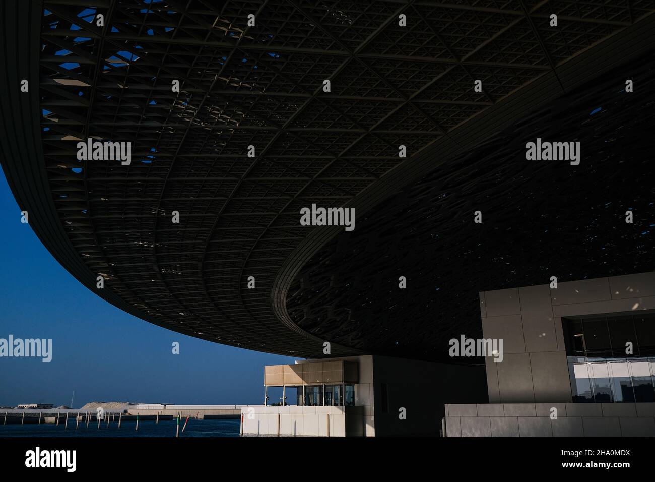 Dubai, United Arab Emirates. 7th Nov, 2021. An outdoor area of Louvre ...