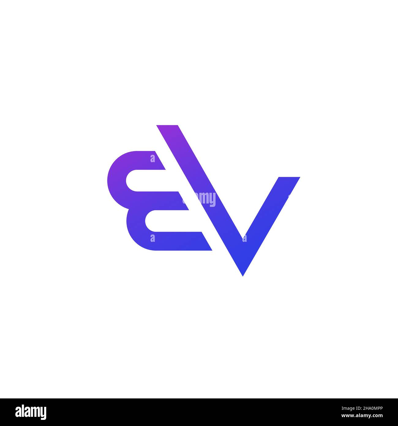 EV letters logo, monogram on white, vector Stock Vector Image & Art - Alamy
