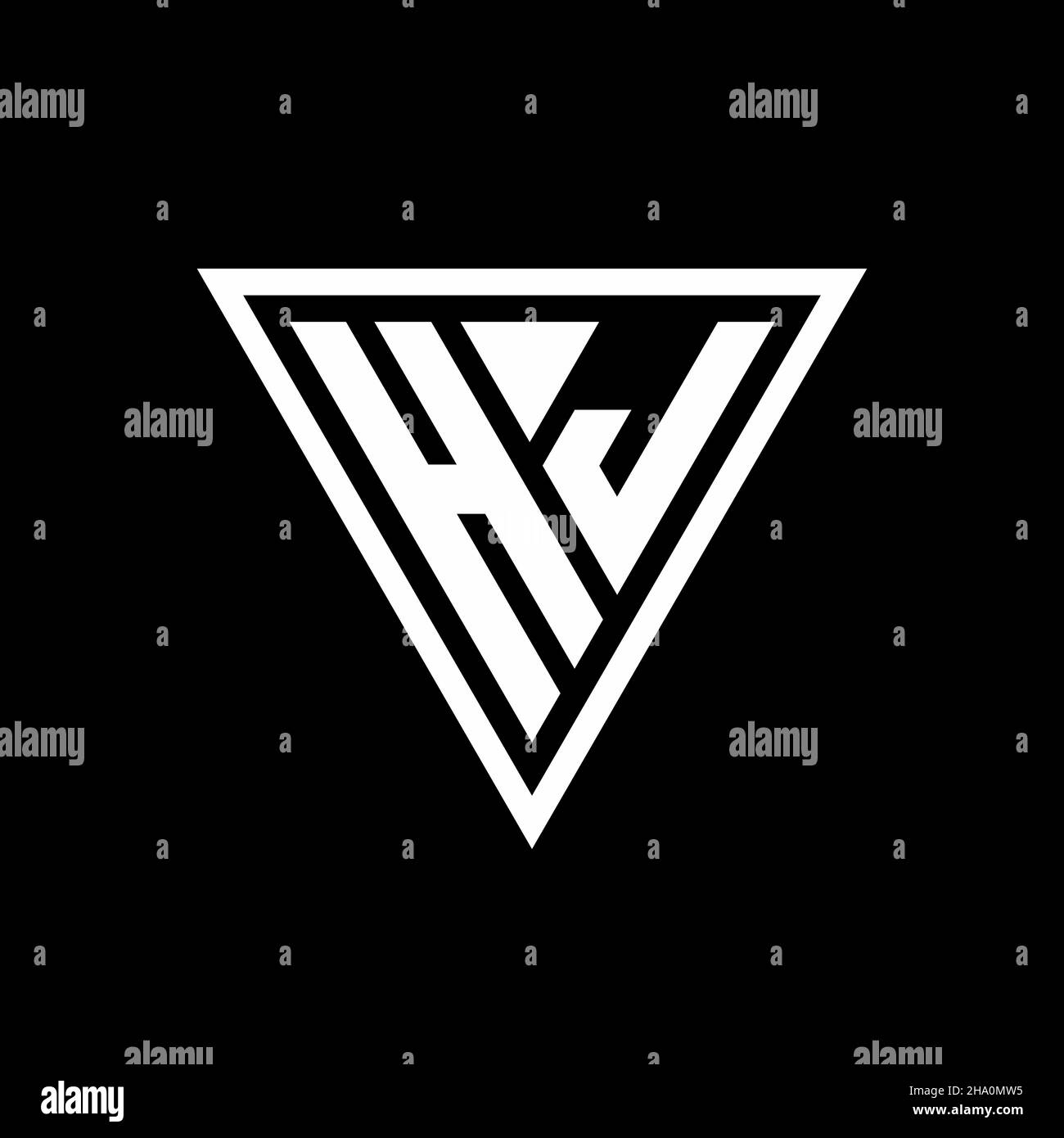 Letter hj vector vectors hi-res stock photography and images - Alamy