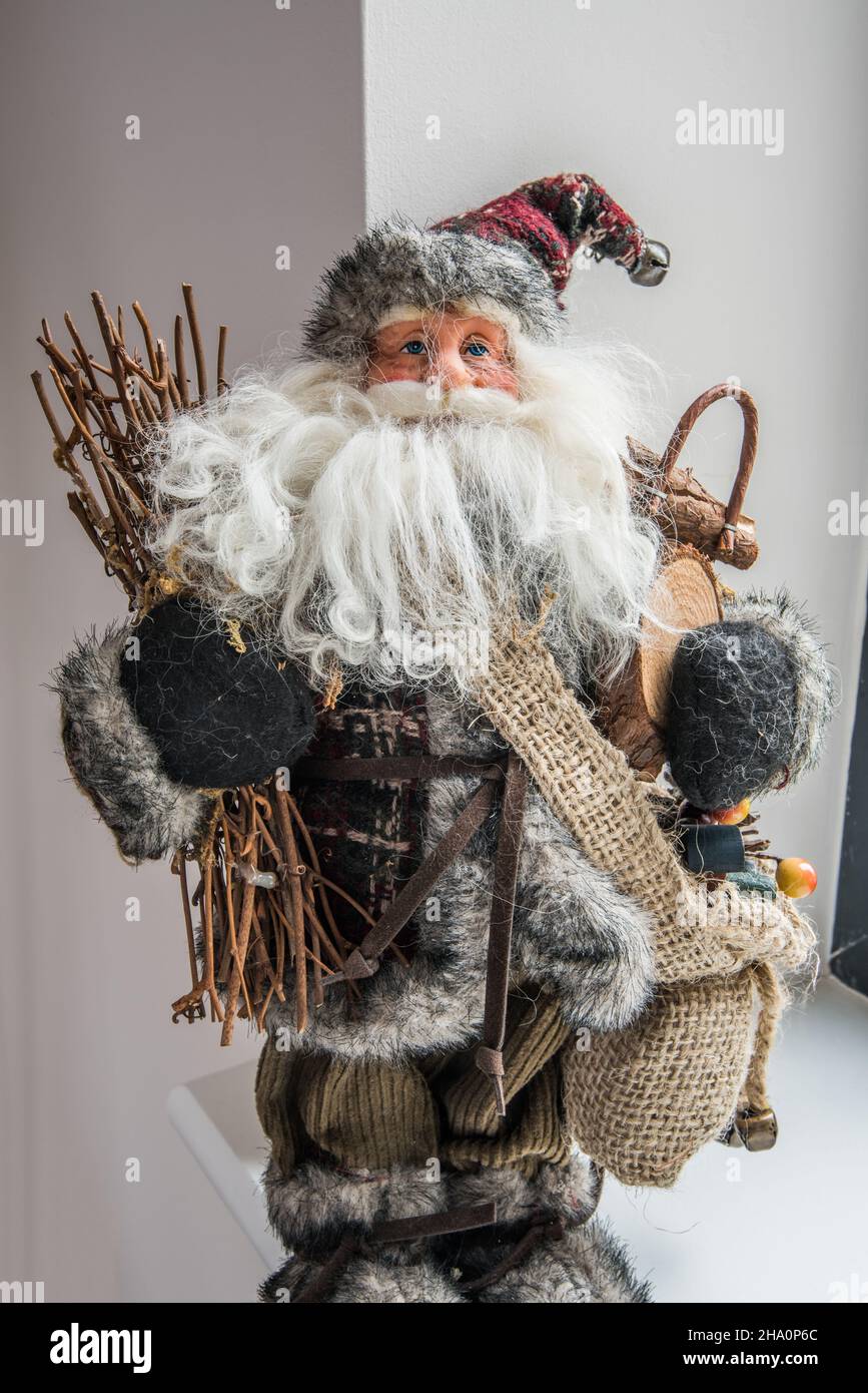 Decorative and bearded Santa type figure Stock Photo - Alamy
