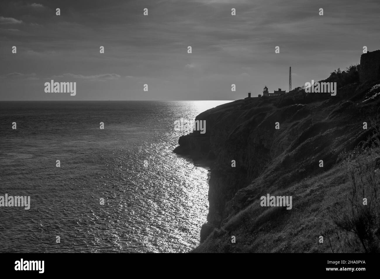 Anvil Point lighthouse in Durlston Country Park near Swanage, Dorset ...