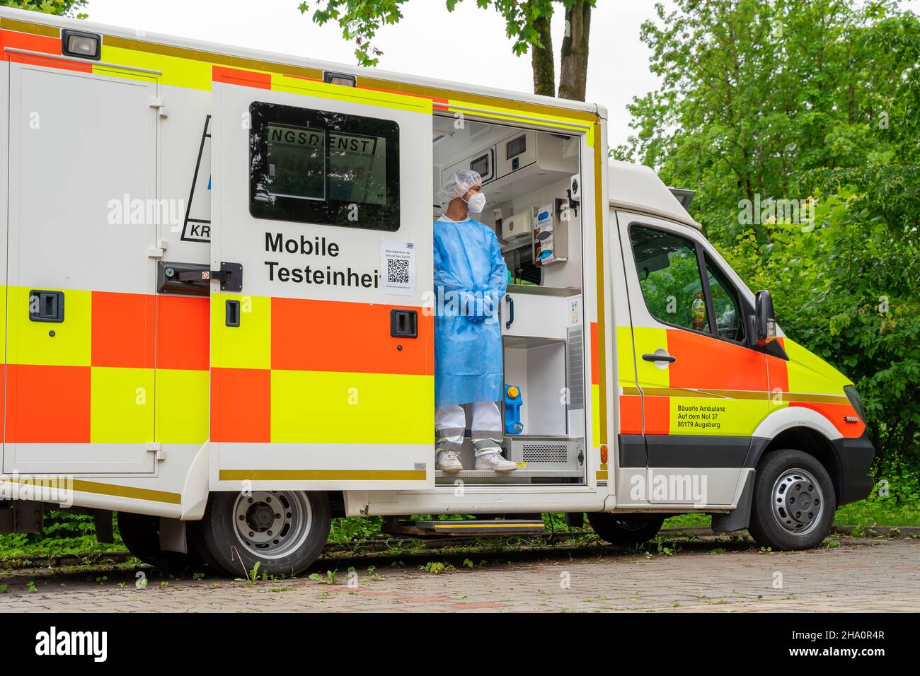 Mobile swab collection vehicle hi-res stock photography and images - Alamy