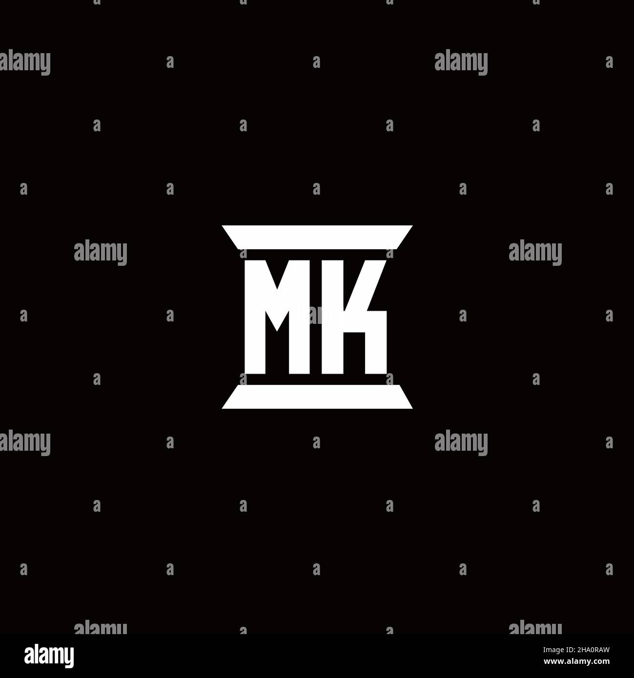 Letter mk vector vectors hi-res stock photography and images - Alamy