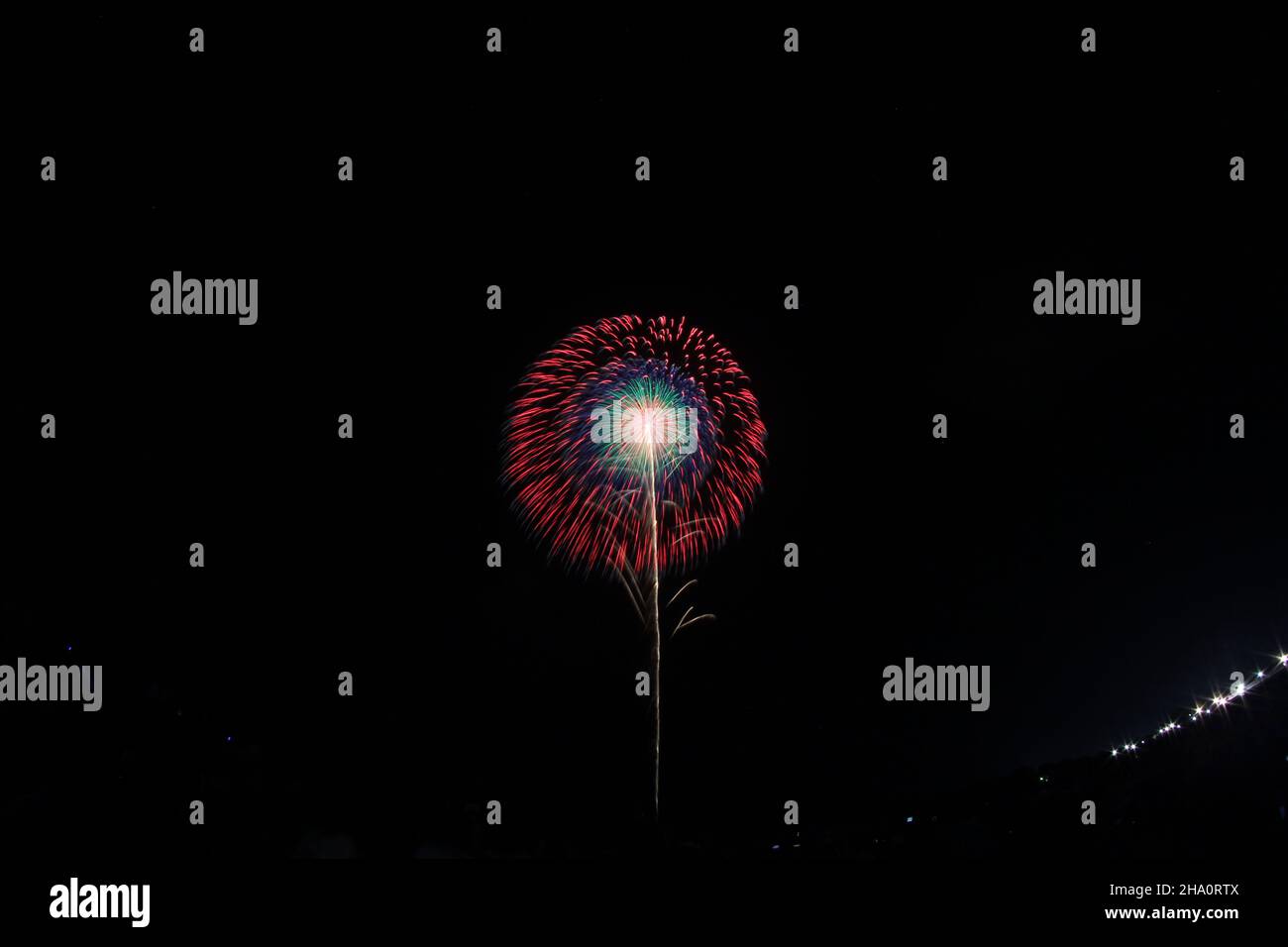 Akagawa Fireworks Festival in Japan Stock Photo - Alamy