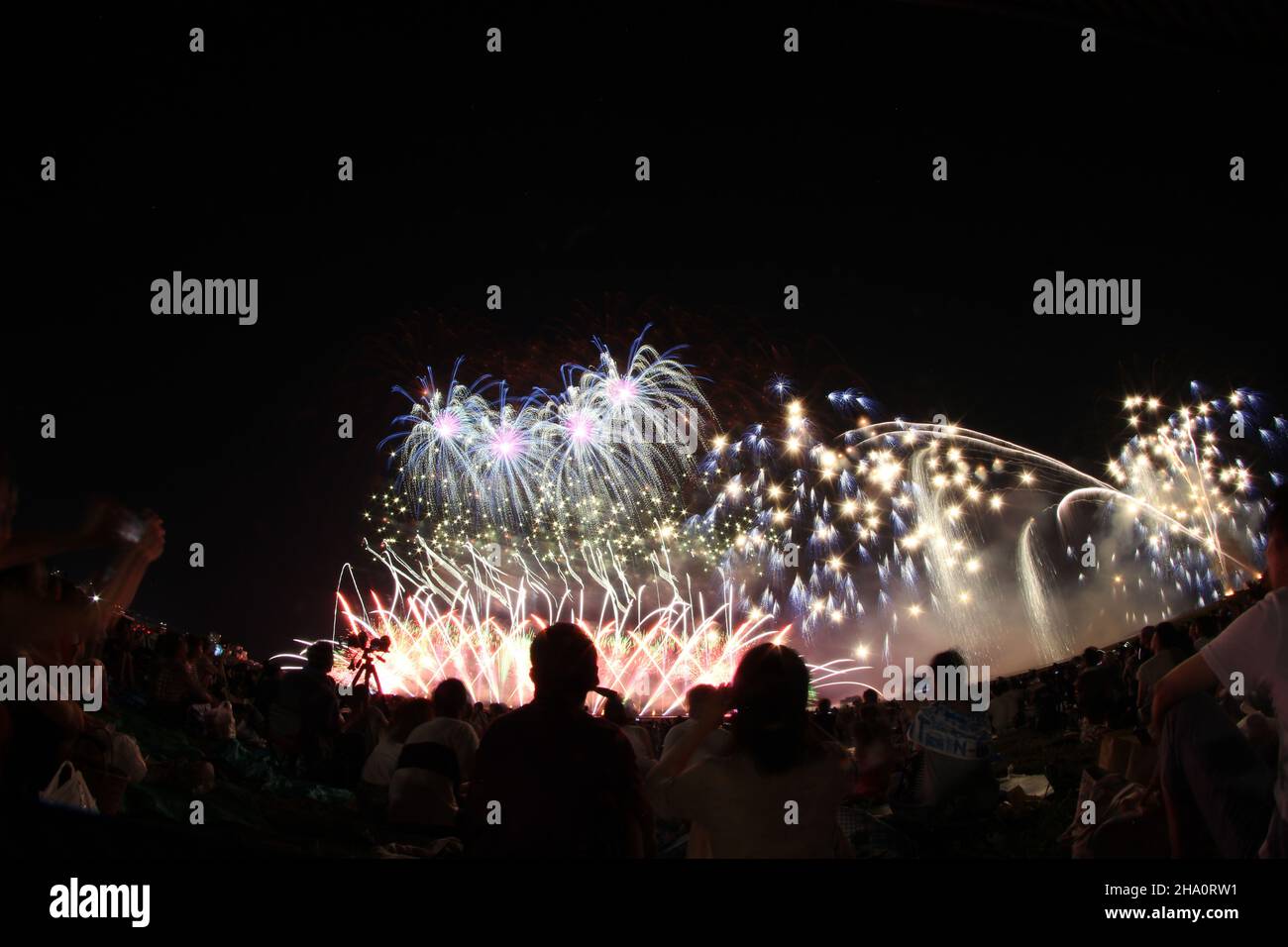 Kashiwazaki Sea Fireworks Festival in Japan Stock Photo - Alamy
