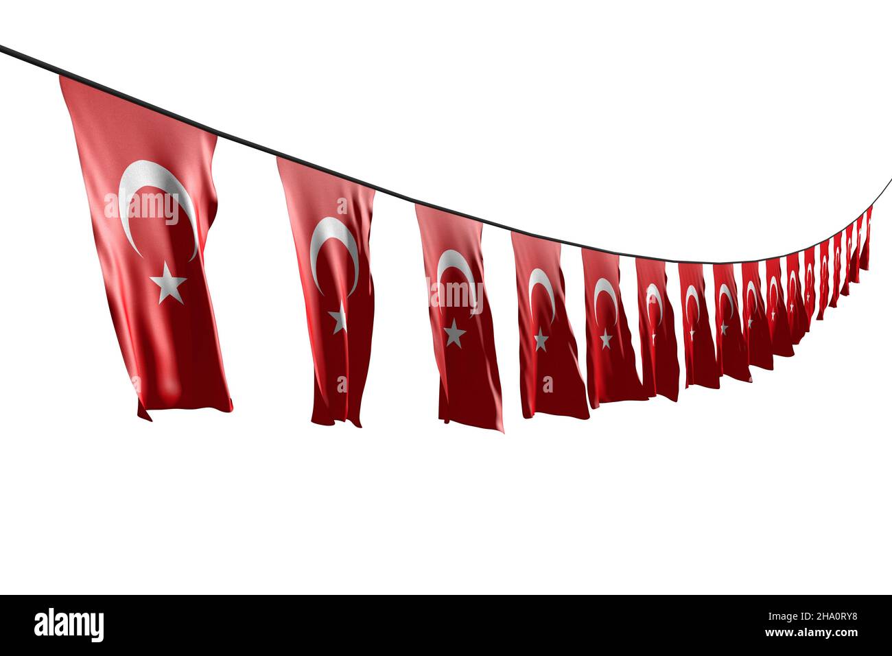 Turkish flag banners hi-res stock photography and images - Alamy