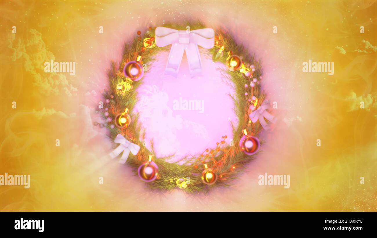 beautiful beautified new year circlet colorful backdrop . cgi object 3D ...