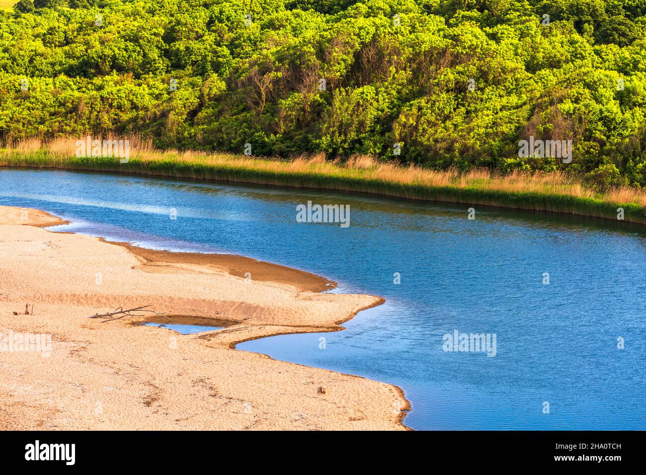 The mouth of Veleka river Stock Photo - Alamy