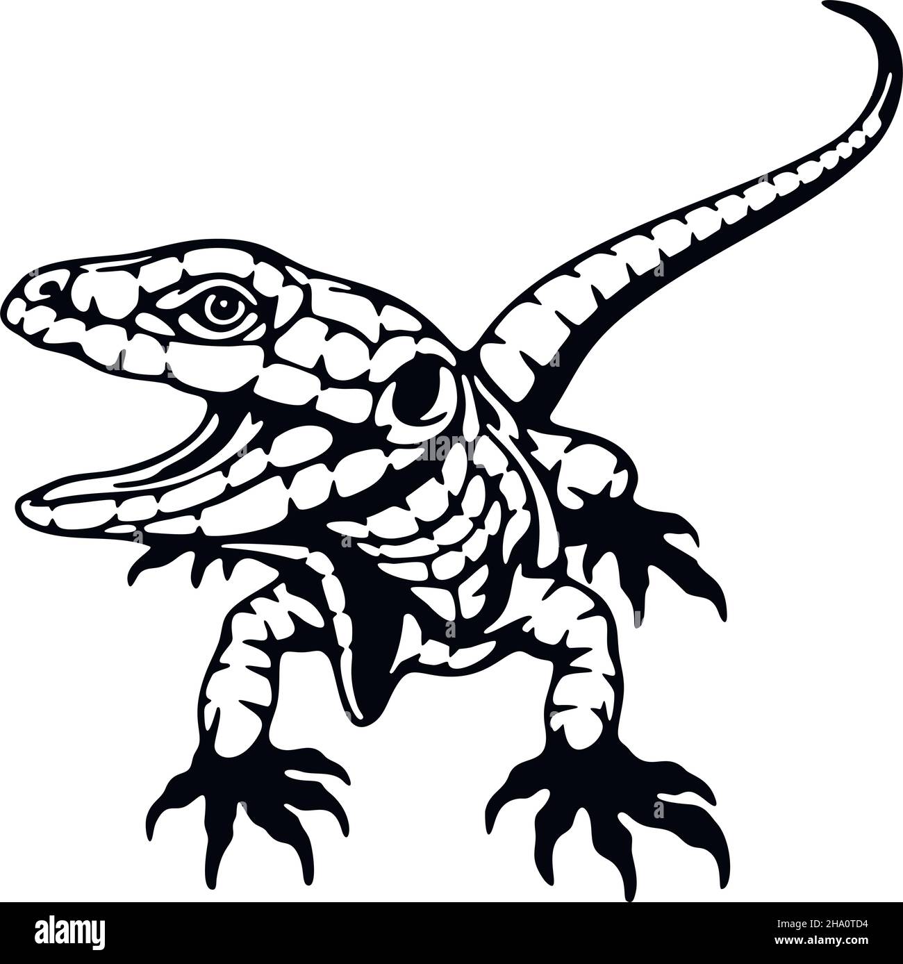 Lizard Stencil